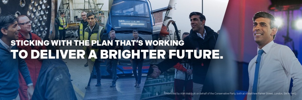 Conservative Party general election 2024 campaign slogan ...